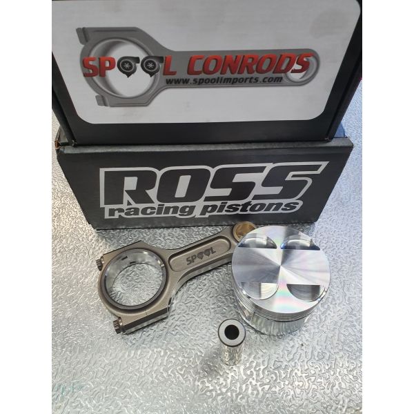 Spool 1JZ-GTE I Beam Drag Pro Conrods and Custom ROSS Forged Pistons — LongBoost Performance Parts