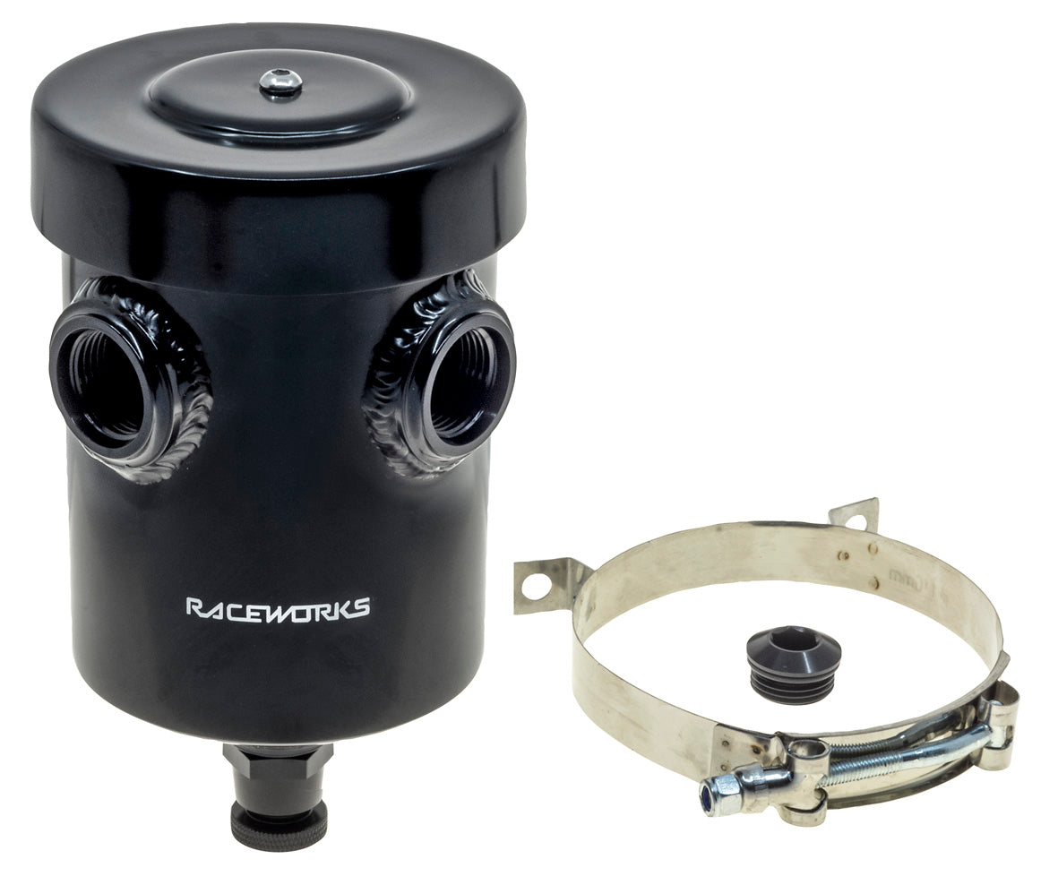 1L Breather Tank With Drain Tap -Y Ports — LongBoost Performance Parts